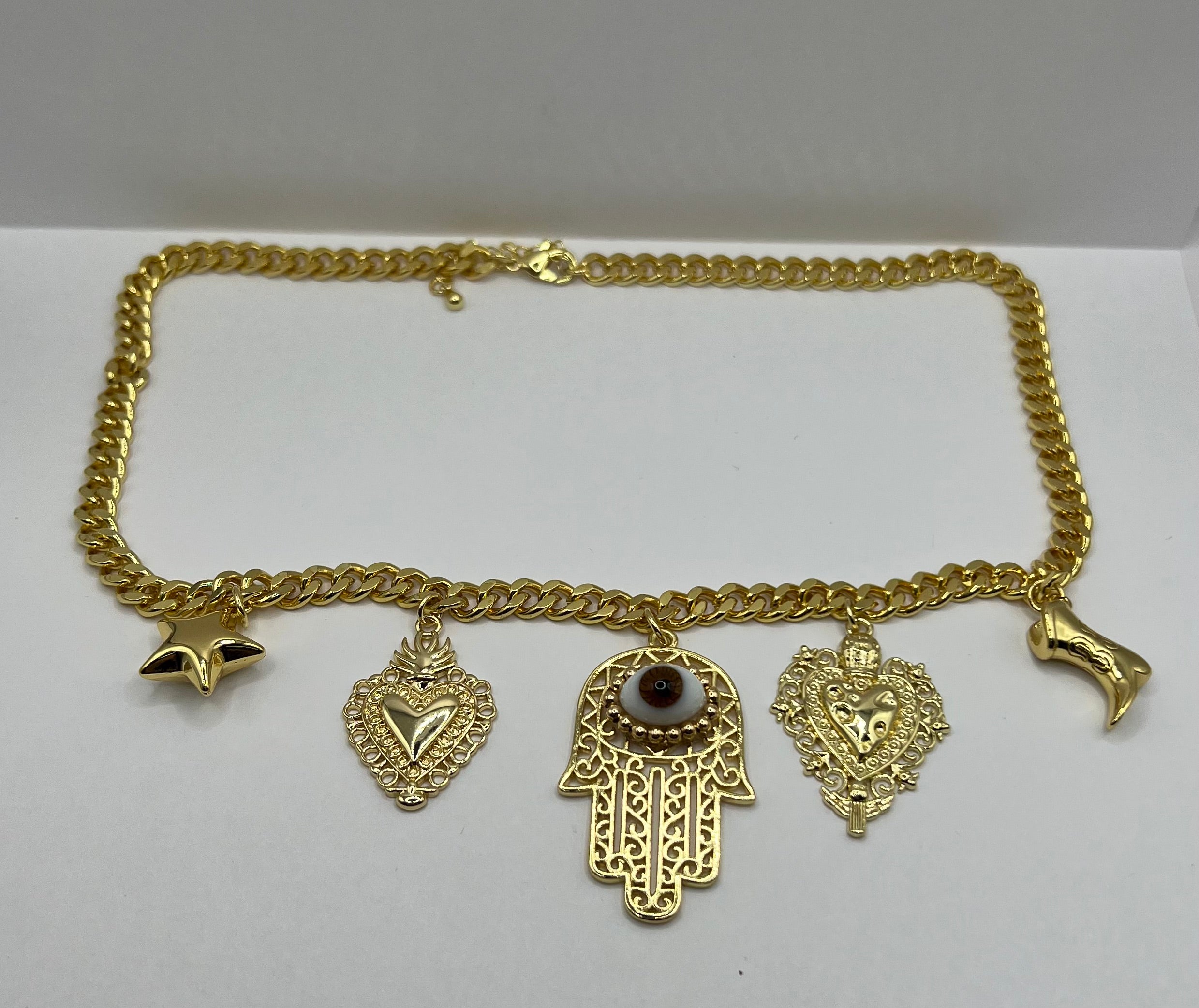 Necklace with Eye in Hand – Elegant Figure Inc
